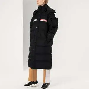 PUMA X Ader Error Long Down Coat - Black/white/red