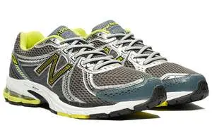 NEW BALANCE 860 V2 Athletic Sneakers - Grey/yellow
