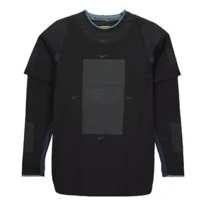 Nike Ispa Long Sleeve T-shirt Asia Sizing 'black - Black/multi-color