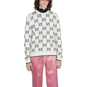 Gucci Gg Cotton Knit Sweater - Ivory