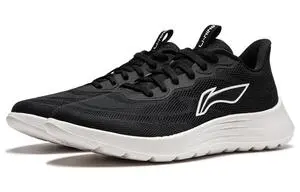 LI-NING Light Feather Sneakers - Black/white