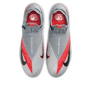 Nike Phantom Vision 2 Elite Dynamic Fit Fg Firm Ground Soccer Cleats - Silver/grey/red