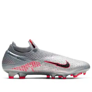 Nike Phantom Vision 2 Elite Dynamic Fit Fg Firm Ground Soccer Cleats - Silver/grey/red