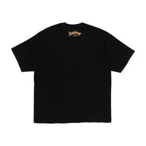 A BATHING APE Art Print Relaxed Fit Tee - Black
