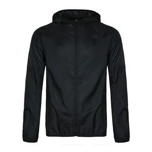 Adidas Own The Run Hooded Zipper Jacket - Black