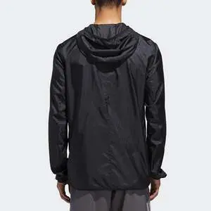 Adidas Own The Run Hooded Zipper Jacket - Black