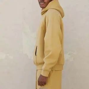 Fear Of God Pullover Logo Hoodie - Tan
