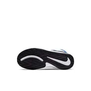 Nike Team Hustle D9 Allover Logo Mid Top Sneakers - White/blue/red