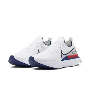 Nike React Infinity Run Flyknit "blue Ribbon Sports - White/blue/red