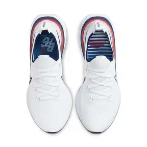 Nike React Infinity Run Flyknit "blue Ribbon Sports - White/blue/red