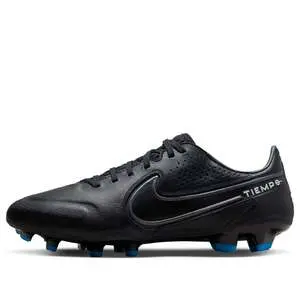 Nike Tiempo Legend 9 Pro Fg Athletic Cleats - Black/blue