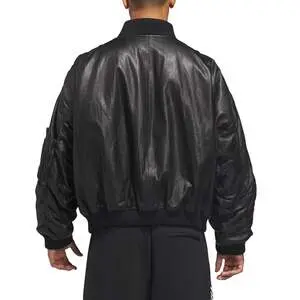 Adidas X Chavarria Leather Bomber Jacket