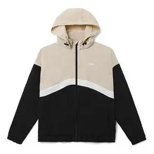 VANS Colorblock Zip Up Hooded Jacket - Tan