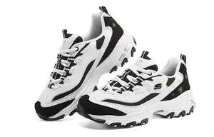 Sketchers D'lites 1.0 "white Black" Sneakers