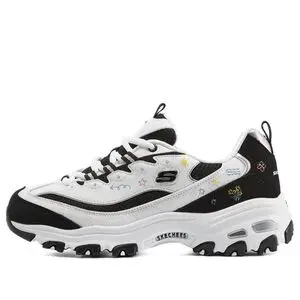 Sketchers D'lites 1.0 "white Black" Sneakers - White/black