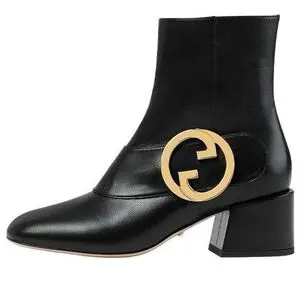 GUCCI Gucci Blondie Ankle Boot - Black Leather