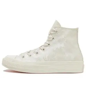 CONVERSE Chuck 70 High Top Sneakers With Floral Detailing - Beige/yellow