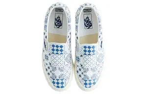 VANS Kith X Og Classic Slip-on Lx 'azulejo Tile - Blue/white