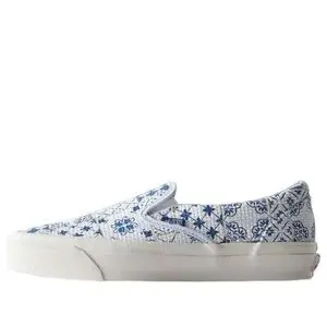 VANS Kith X Og Classic Slip-on Lx 'azulejo Tile - Blue/white