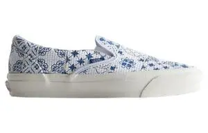 VANS Kith X Og Classic Slip-on Lx 'azulejo Tile - Blue/white