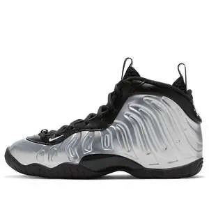Nike Little Posite One 'chrome' High Top Sneakers - Silver
