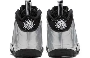 Nike Little Posite One 'chrome' High Top Sneakers - Silver