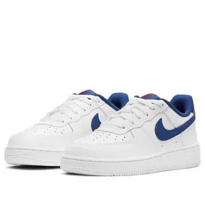 Nike Force 1 Low Top Sneakers - White/blue