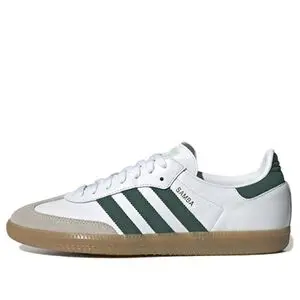 Adidas Samba Og "white Collegiate Green" Sneakers - White/green/gray