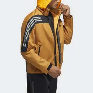 Adidas Logo Stripe Printing Hooded Jacket