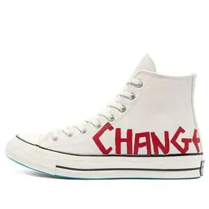 CONVERSE Chuck 70 High Top Sneakers With Graphic Detailing - White/red
