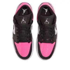JORDAN 1 Low Patent Sneakers - Pinksicle/white/black