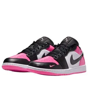 JORDAN 1 Low Patent Sneakers - Pinksicle/white/black