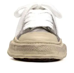 Mihara Yasuhiro Peterson Og Sole Distressed Canvas Low Top Sneakers - White