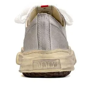 Mihara Yasuhiro Peterson Og Sole Distressed Canvas Low Top Sneakers - White