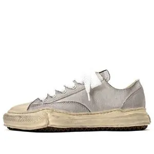 Mihara Yasuhiro Peterson Og Sole Distressed Canvas Low Top Sneakers - White
