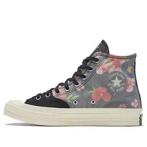 CONVERSE Chuck 70 High Top Floral Sneakers - Black