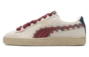PUMA Suede Bz Fringe Sneakers - White/red/navy