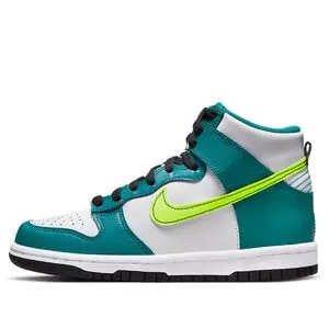 Nike Dunk High 'bright Spruce Volt' Sneakers - White/green