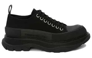 Alexander McQueen Tread Slick Lace Up Sneakers - Black