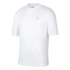 Nike Logo Printing Casual Round Neck Short Sleeve White T-shirt - Default Color