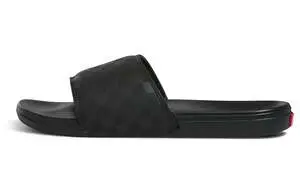 VANS La Costa Slide-on Checkboard Sandals - Black