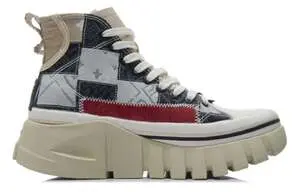 LI-NING High-top Patchwork Sneakers