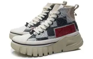 LI-NING High-top Patchwork Sneakers