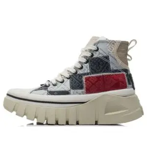 LI-NING High-top Patchwork Sneakers