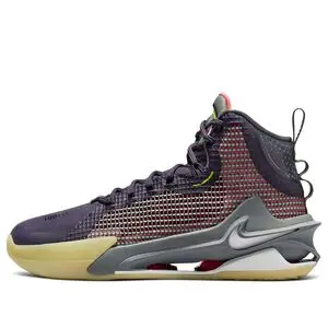 Nike Zoom G.t. Jump Ep High Top Sneakers - Gray/red