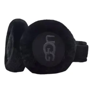 UGG Sheepskin Embroidery Earmuffs - Black