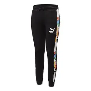 PUMA Printing Drawstring Casual Long Pants