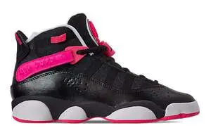 JORDAN 6 Rings High Top Basketball Shoes - Black