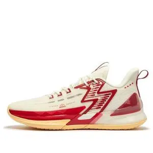 361 DEGREES Big3 4.0 Pro "assists The Future" Sneakers - Cream/red