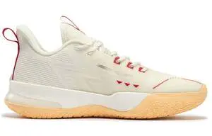 361 DEGREES Big3 4.0 Pro "assists The Future" Sneakers - Cream/red